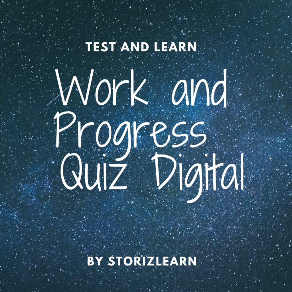 Work and Progress - Quiz Digital - StorizLearn